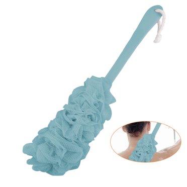 Bath Sponge with Long Handle, Shower Loofah Brush, Back Cleaning ...
