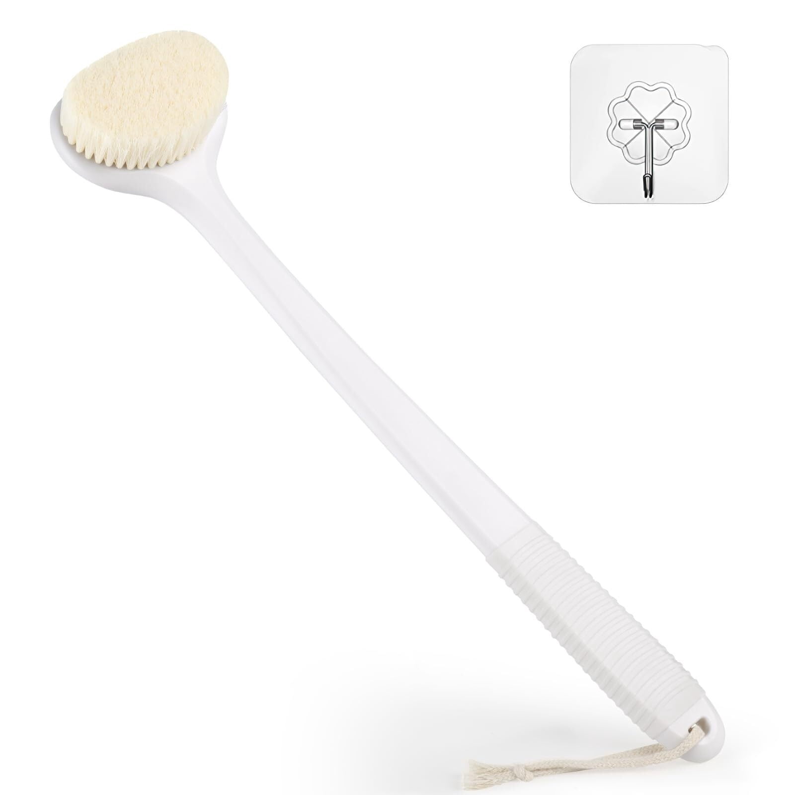 Back Scrubber for Shower, Bath Brush with 17-Inch Long Anti-Slip Handle ...