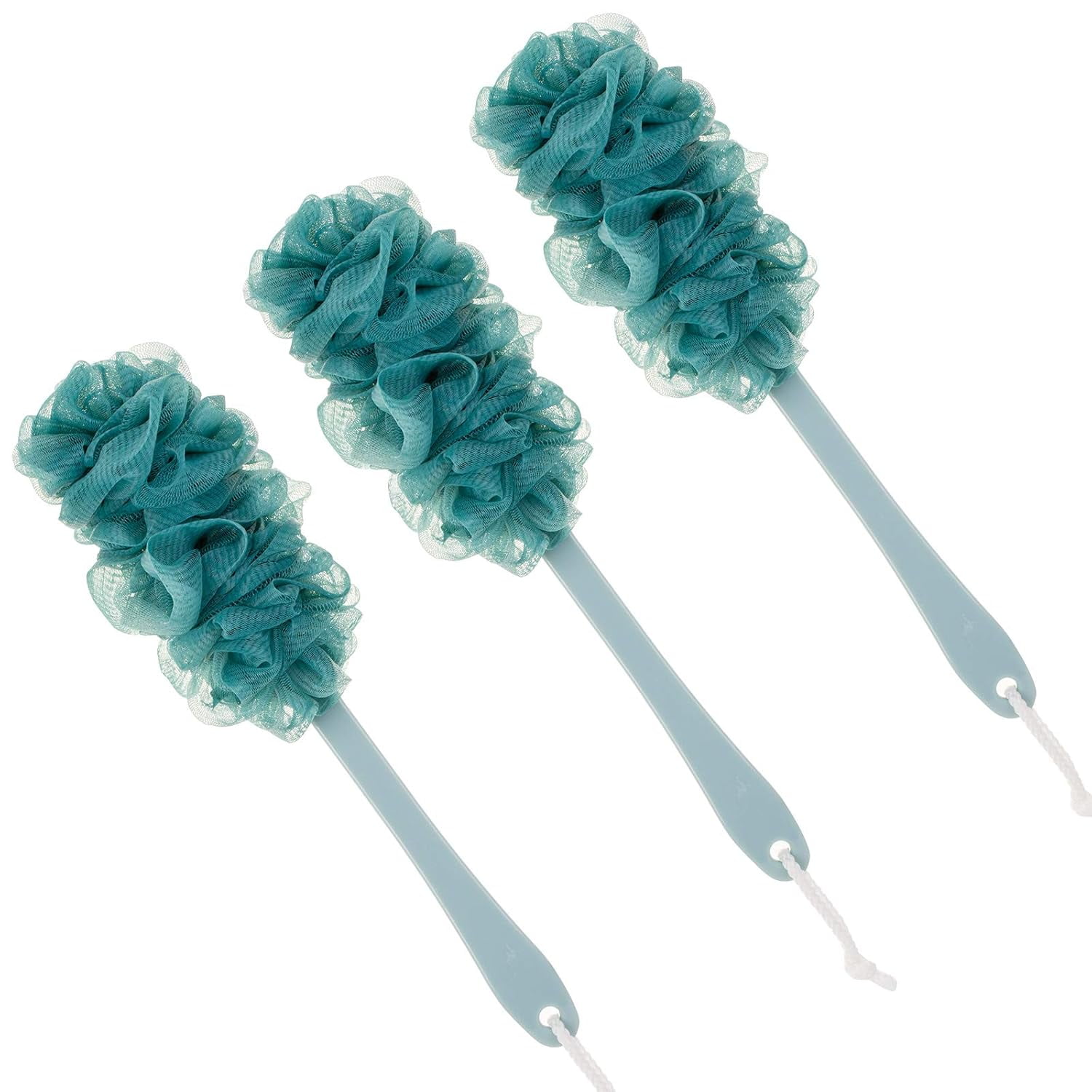 Back Scrubber for Shower,Loofah Long Handle Bath Body Brush,Soft Nylon ...