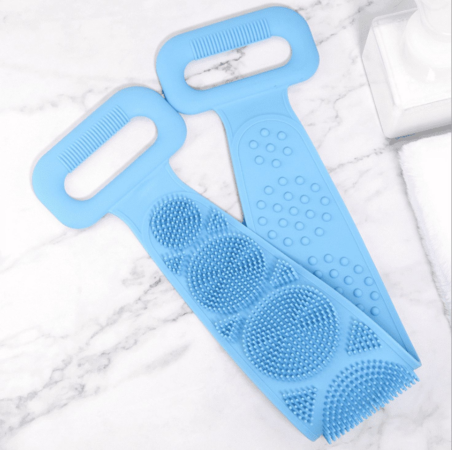 Back Scrubber for Shower, Silicone Body Scrubber, Silicone Body Brush ...