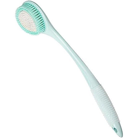 Back Scrubber for Shower - Long Handle Bath Brush (16.4 inches) with ...