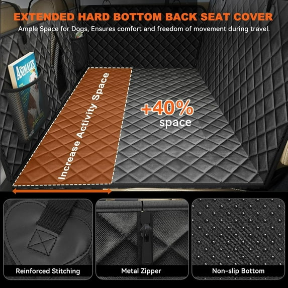 Back Seat Extender for Dogs, Non-Slip Dog Car Seat Cover for Back Seat ...