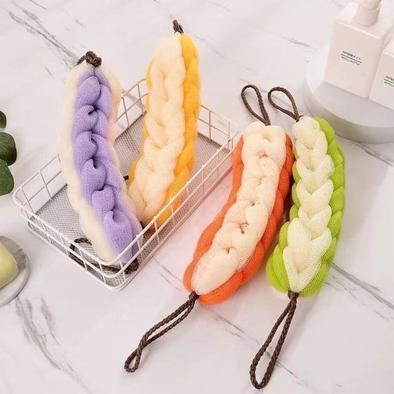 Back Shower Scrubber | Super-Soft Extra-Thick PE Exfoliating Bath Strap ...