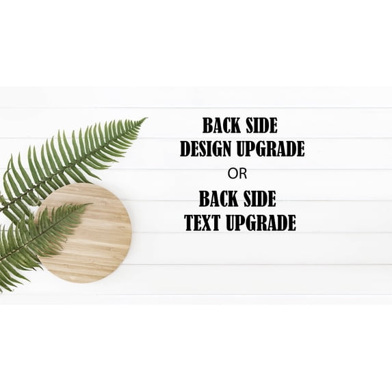 Back Side Upgrade Back Side Text Back Design Shirt not Included ...