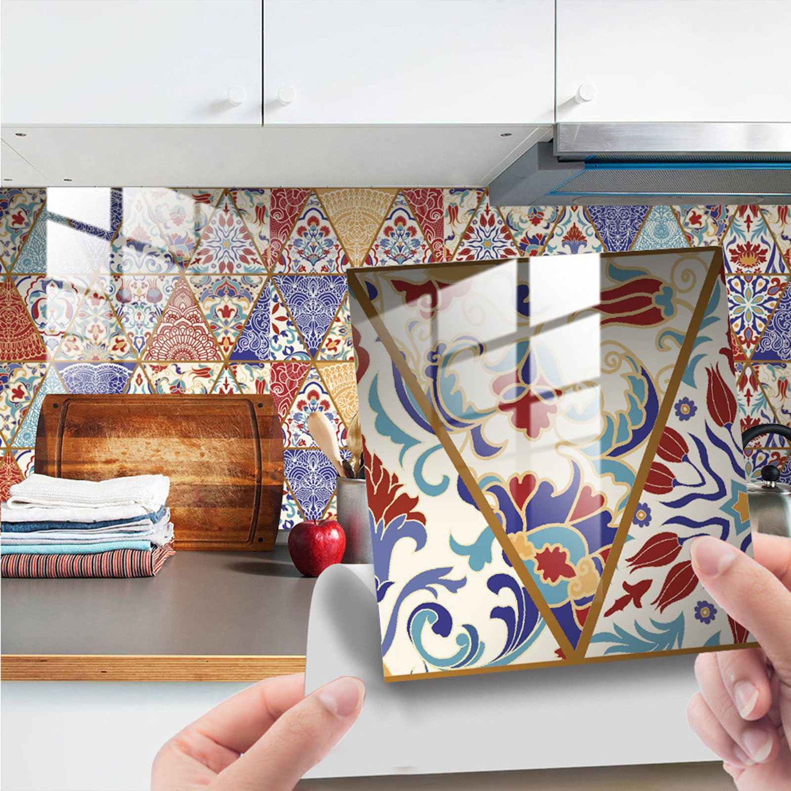 Back Splash Ideas For Kitchens 10Pc Peel And Stick Ceramic Tile Paste ...