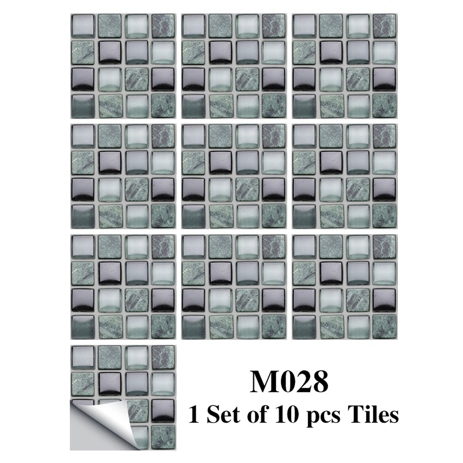 Back Splash Ideas For Kitchens 1Set 10Pc Self Adhesive Tile 3D Sticker ...