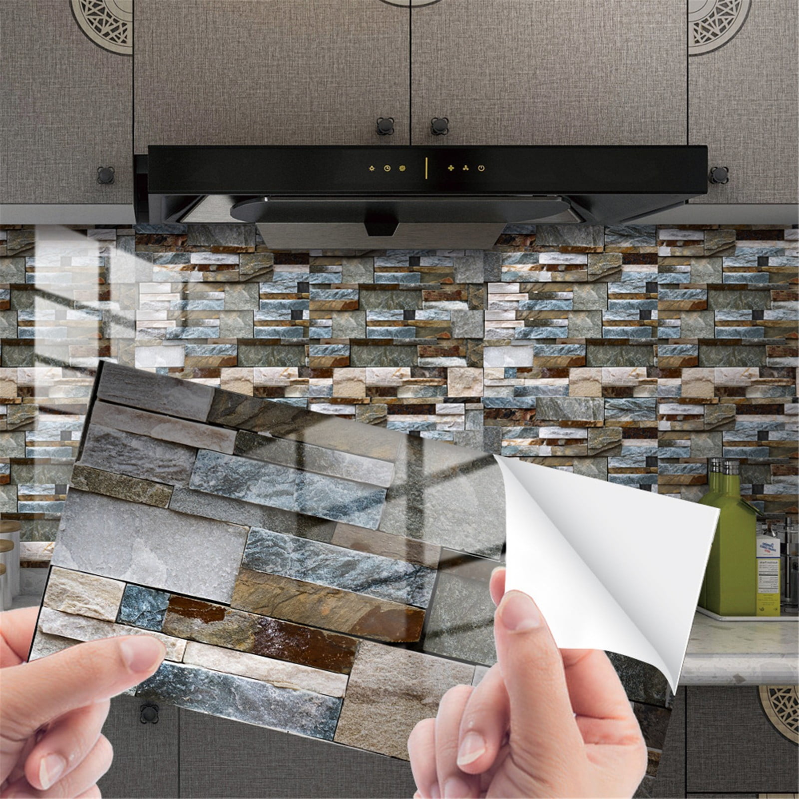 Back Splash Ideas For Kitchens Mosaics Wall Tile Stickers Peel And ...