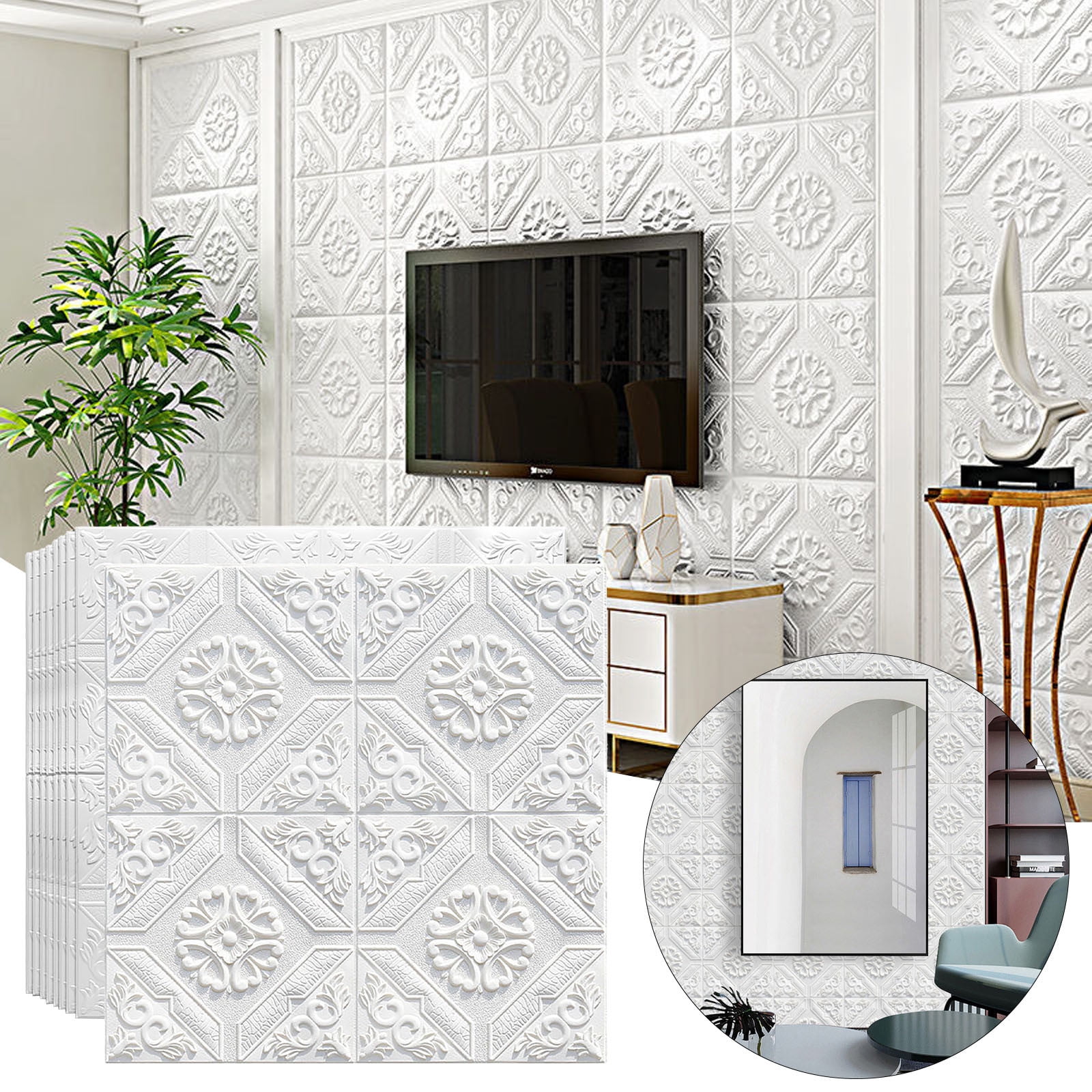 Back Splash Ideas For Kitchens Wallpaper Self Adhesive 3D Three Wall ...