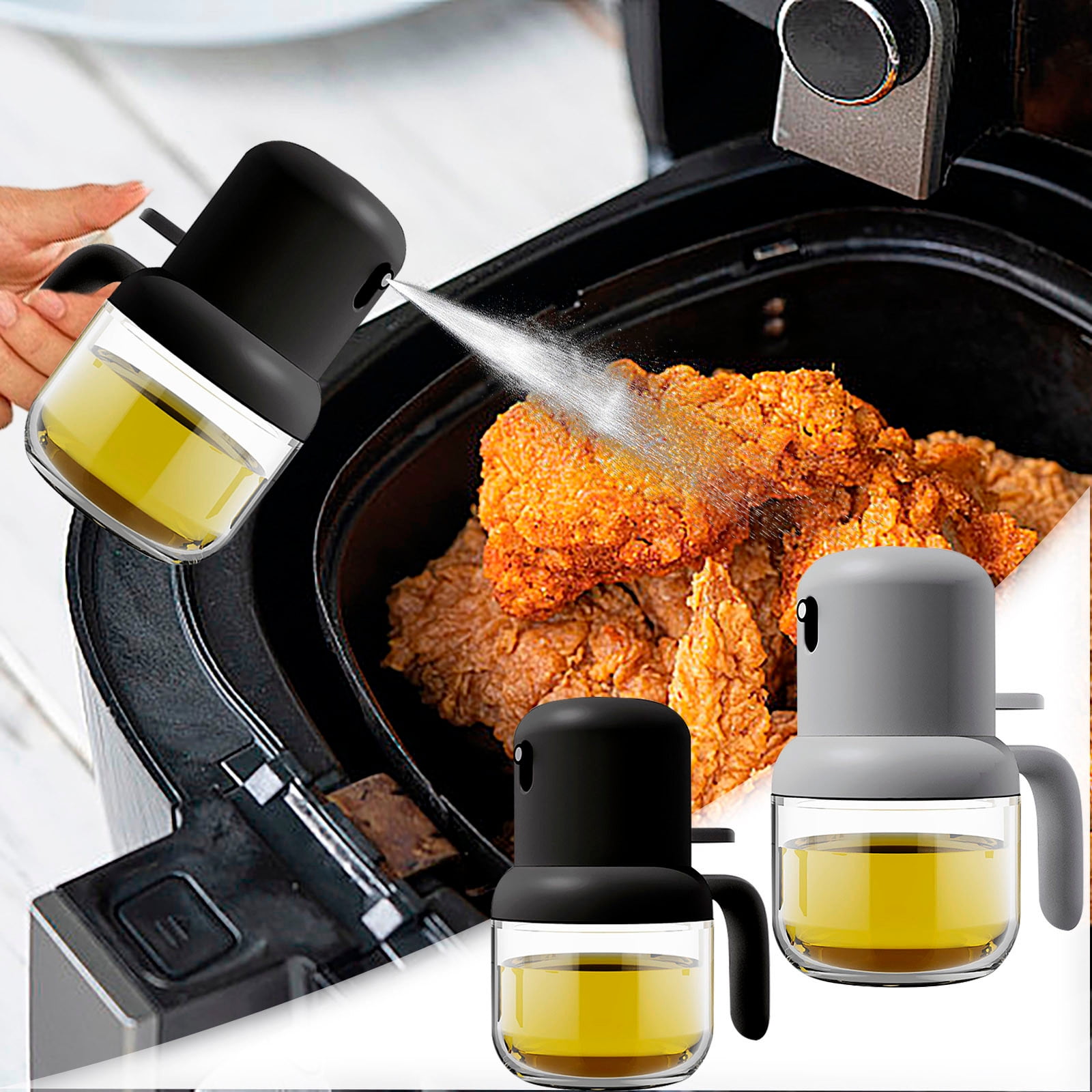 Back in Stock, Glass Oil Sprayer, Stainless Steel Construction ...