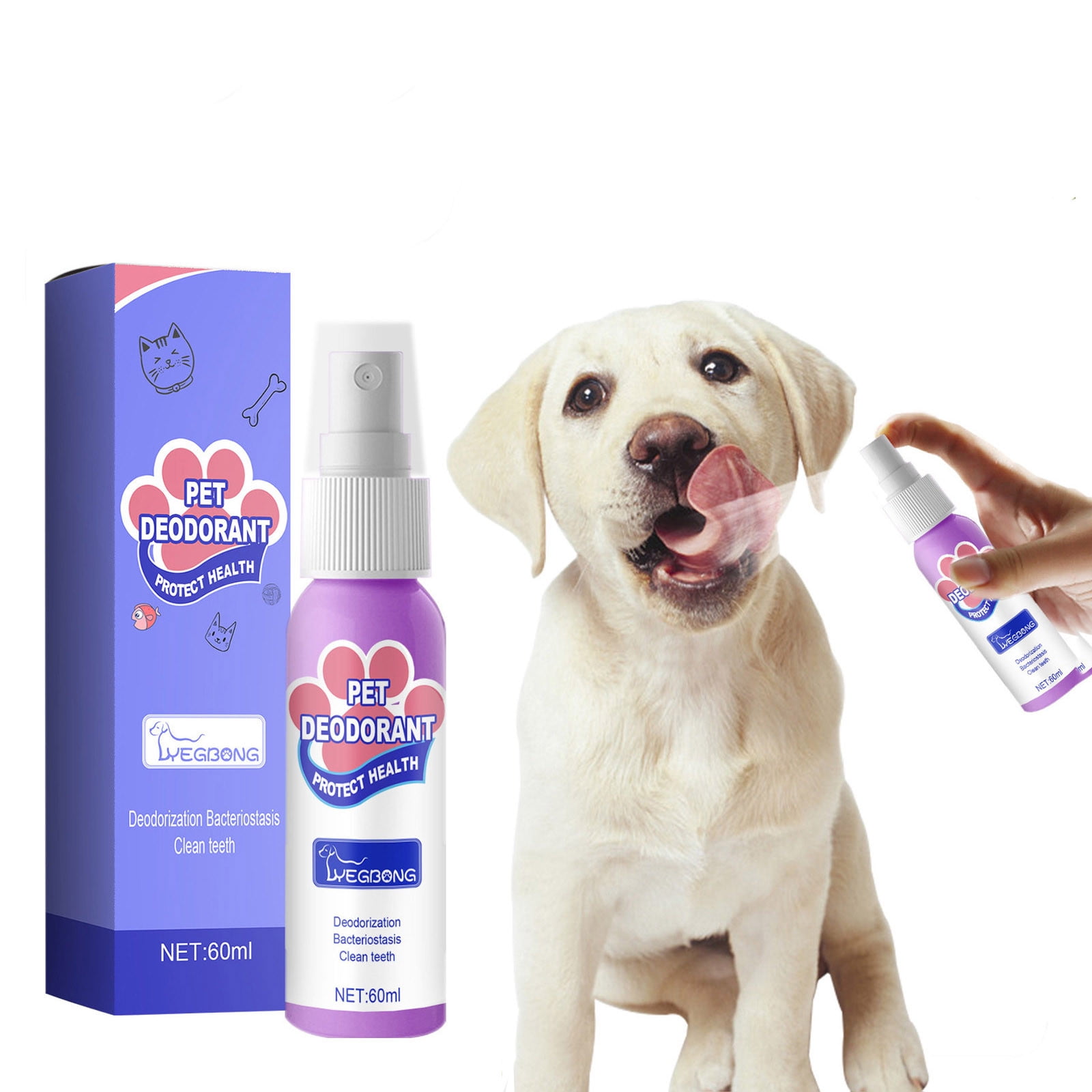 Back in Stock, Pet Teeth Breath Cleaning Freshener, 60ML, Natural Dog ...
