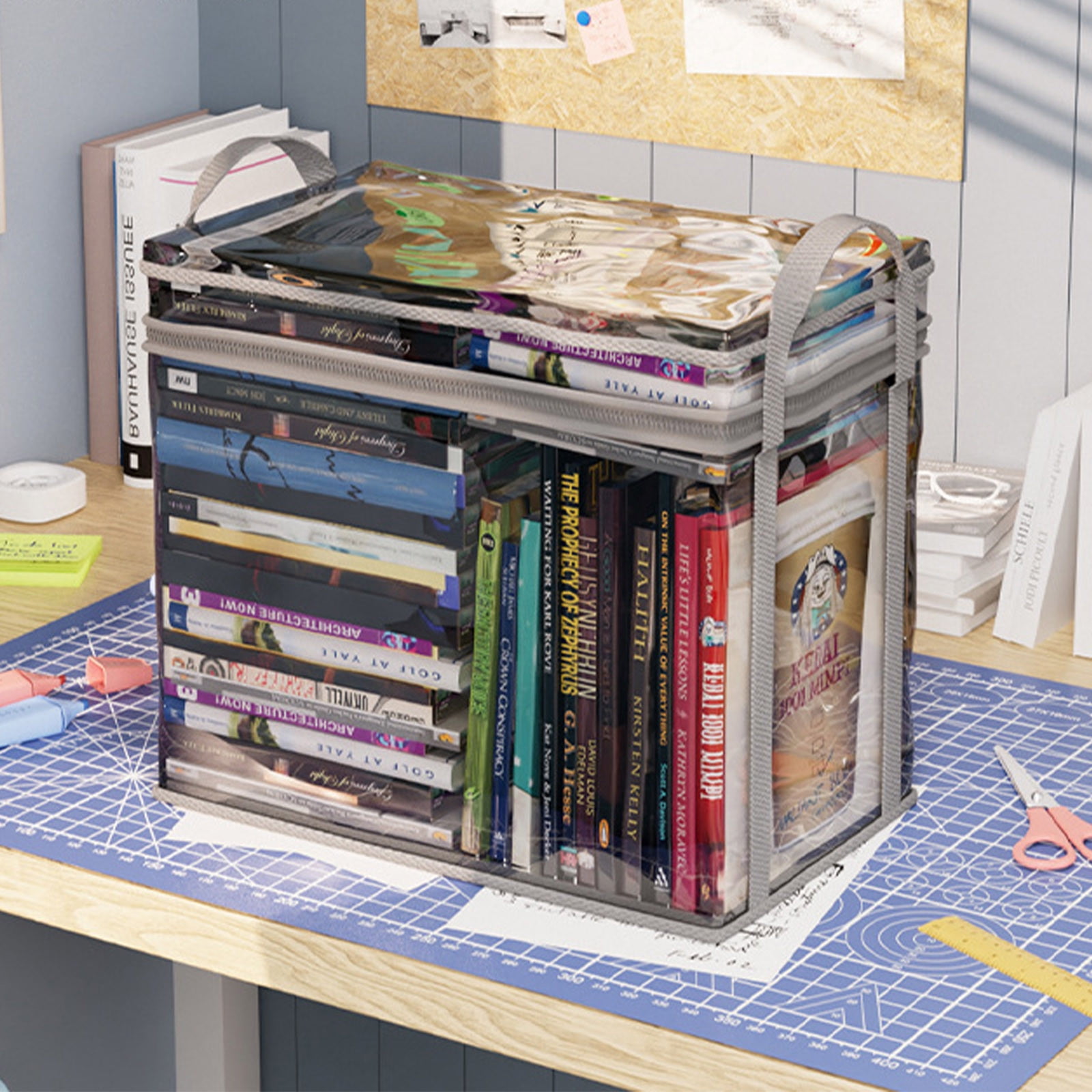 Back in Stock, Transparent Planner Storage Bag, Foldable Handheld ...