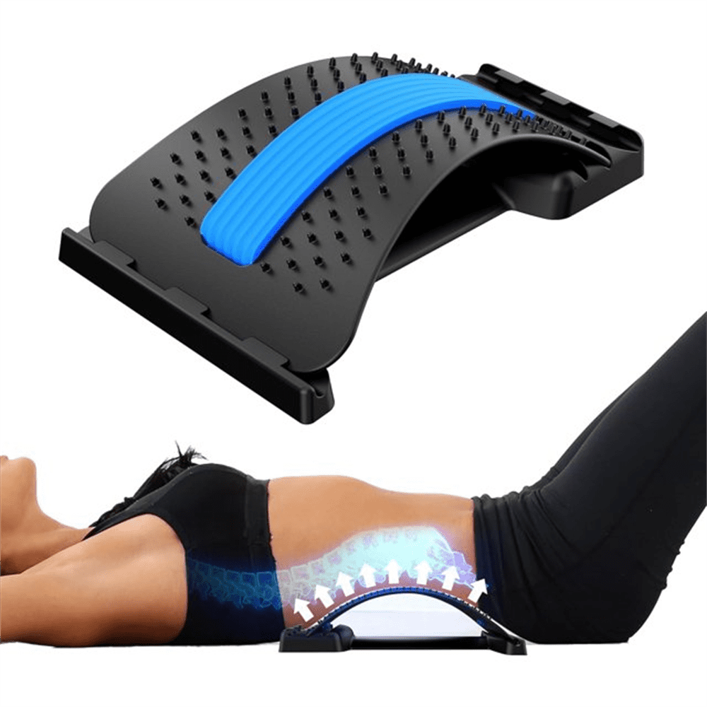 Back Stretcher for Lower Back Pain Relief,3 Level Adjustable Lumbar ...