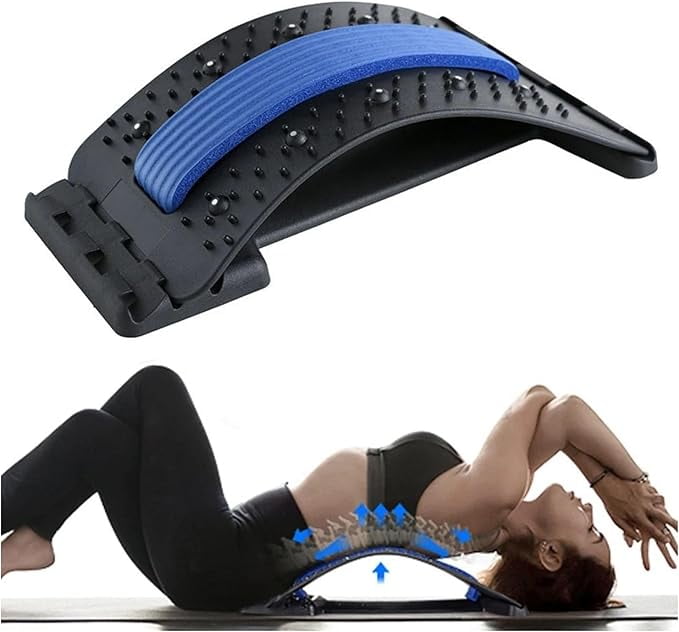 Back Stretcher for Lower Back Pain Relief, Lumbar Massager - 4 Level ...
