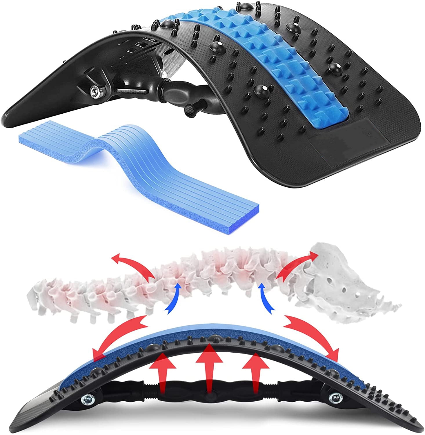 Walmart Back Stretcher, Fully Adjustable Sciatica Relief Device, Spine ...