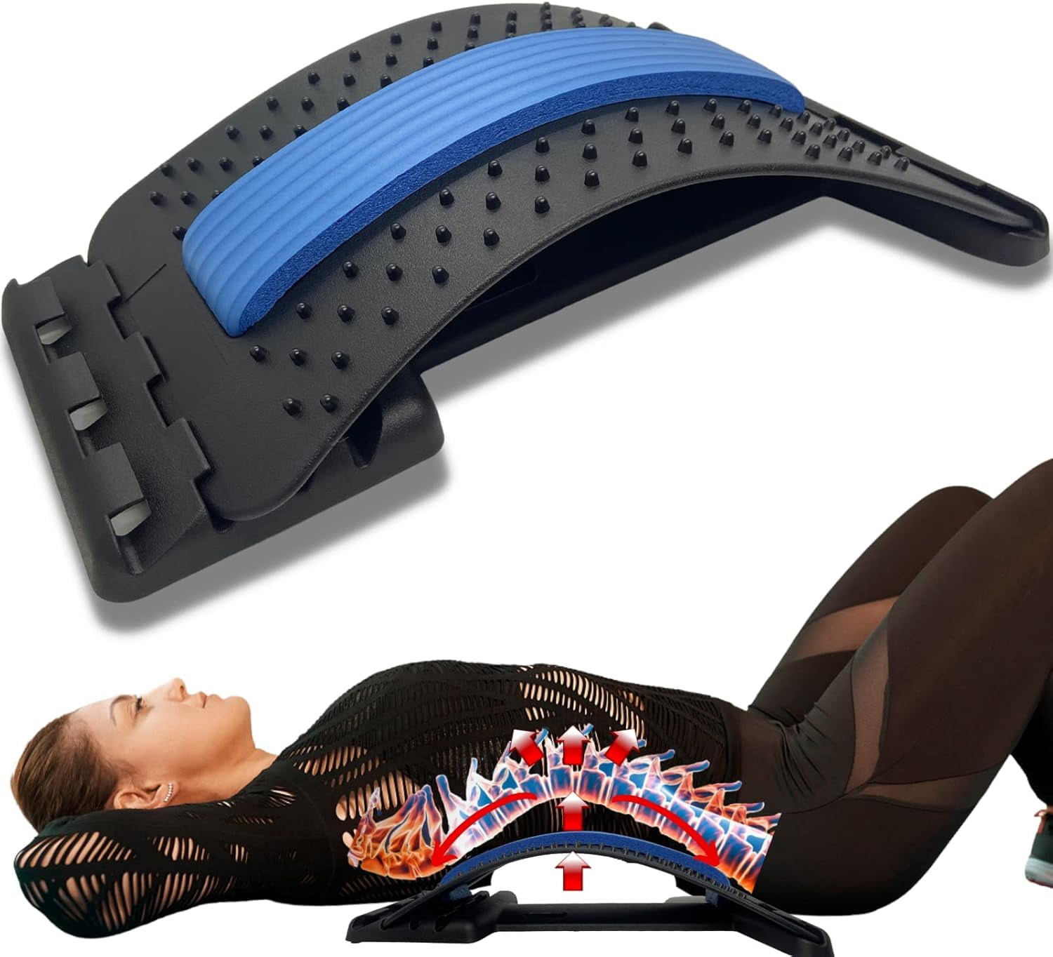 Back Stretcher for Lower Back Pain Relief Back Cracker Upgraded 4 Level ...