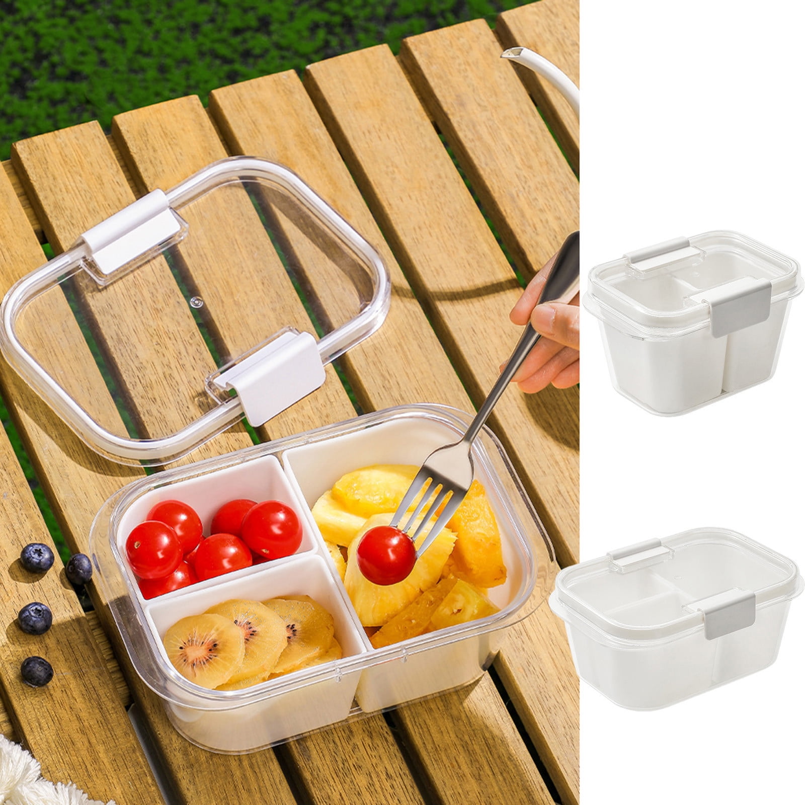 Back to Style, Spring Picnic Fruit Bento Box, Portable Snack Carrier ...