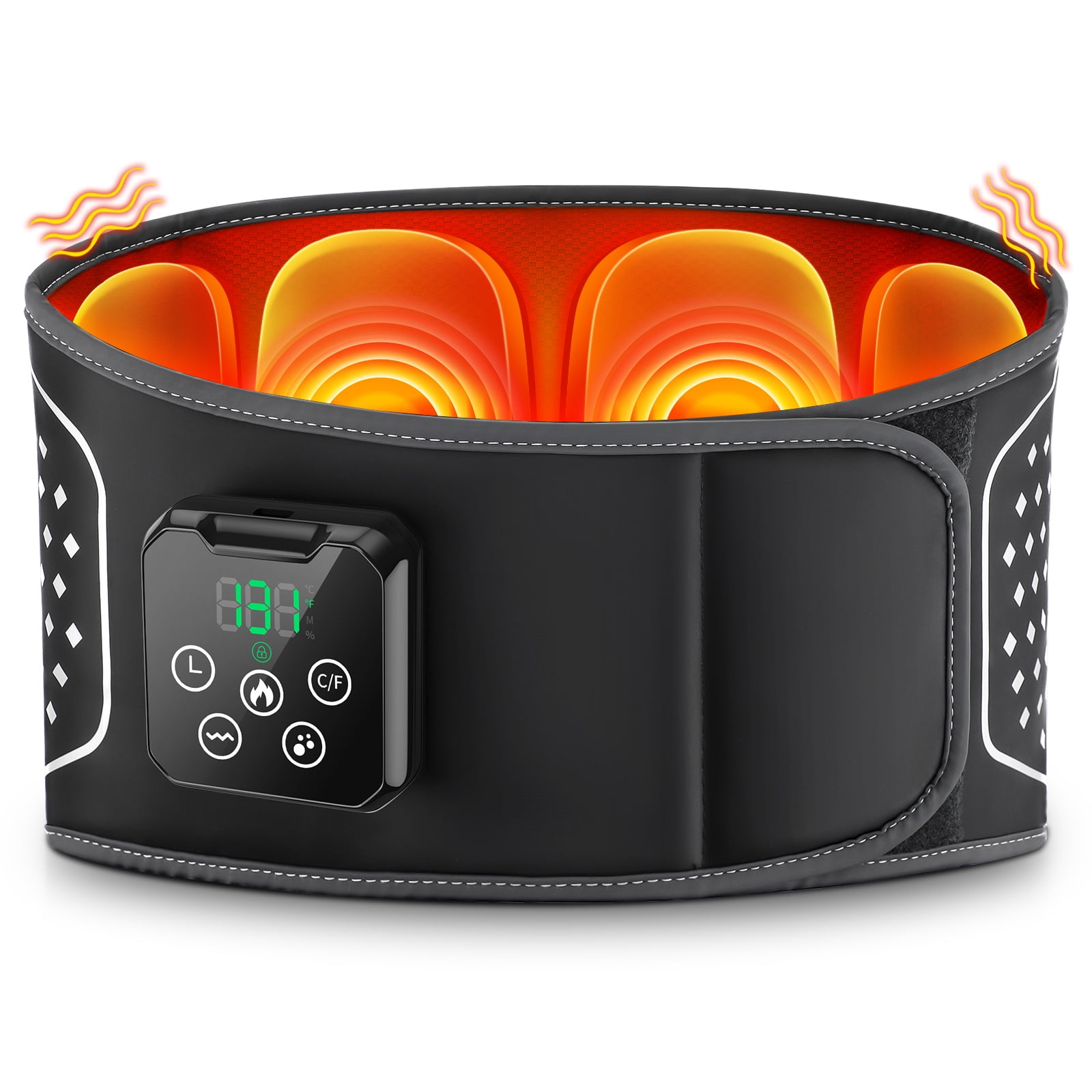 Back Support Belt with Air Compression Airbags, Heating & Vibration ...