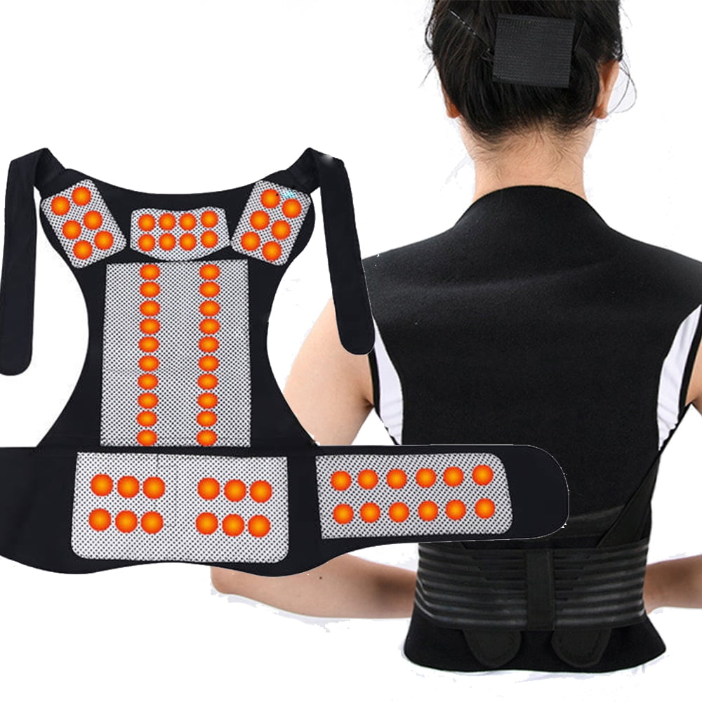 Back Support Belt Shoulder Lumbar Back Discomfort Relieve Tourmaline ...