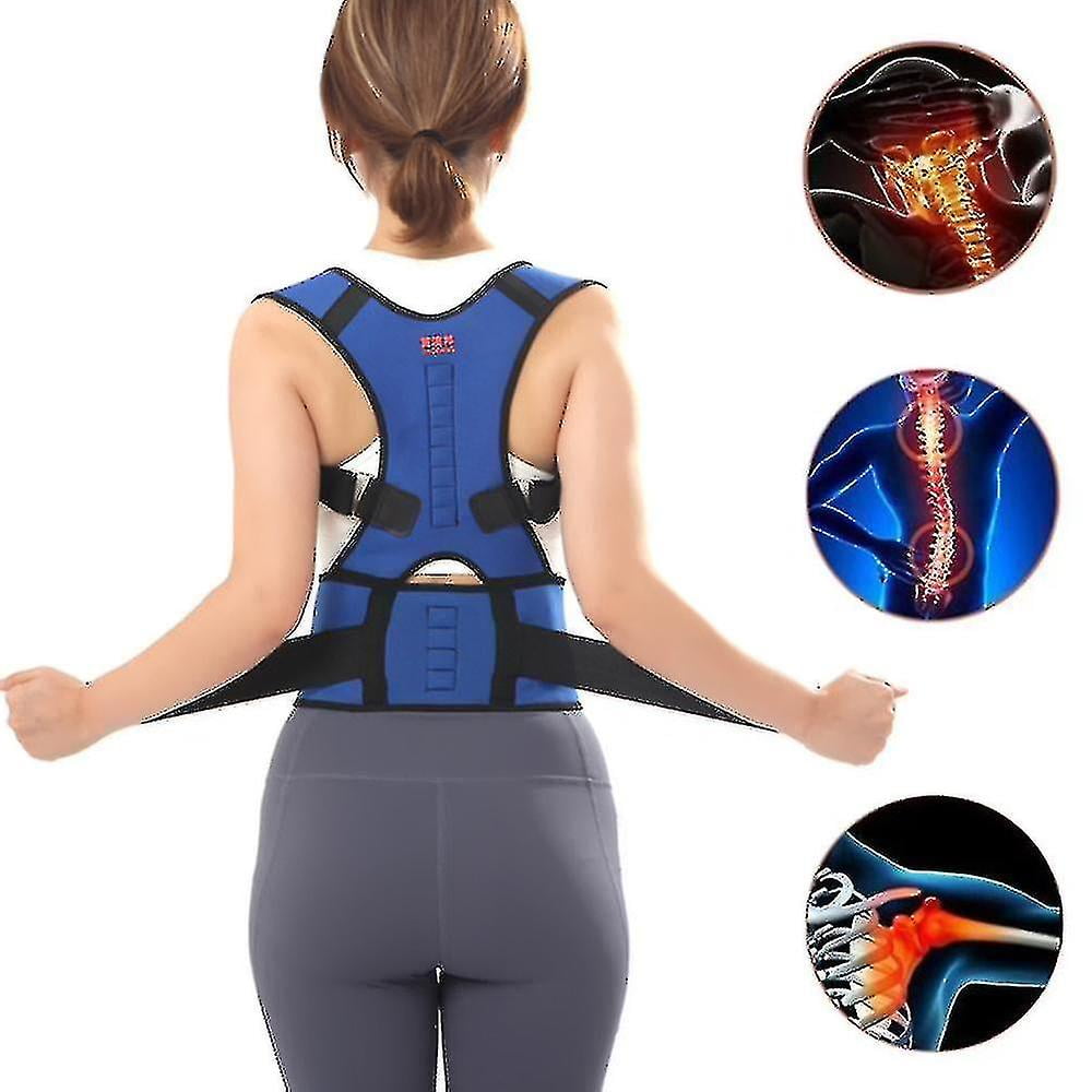Back Support Brace Posture Corrector Strap Waist Spine Brace Posture ...