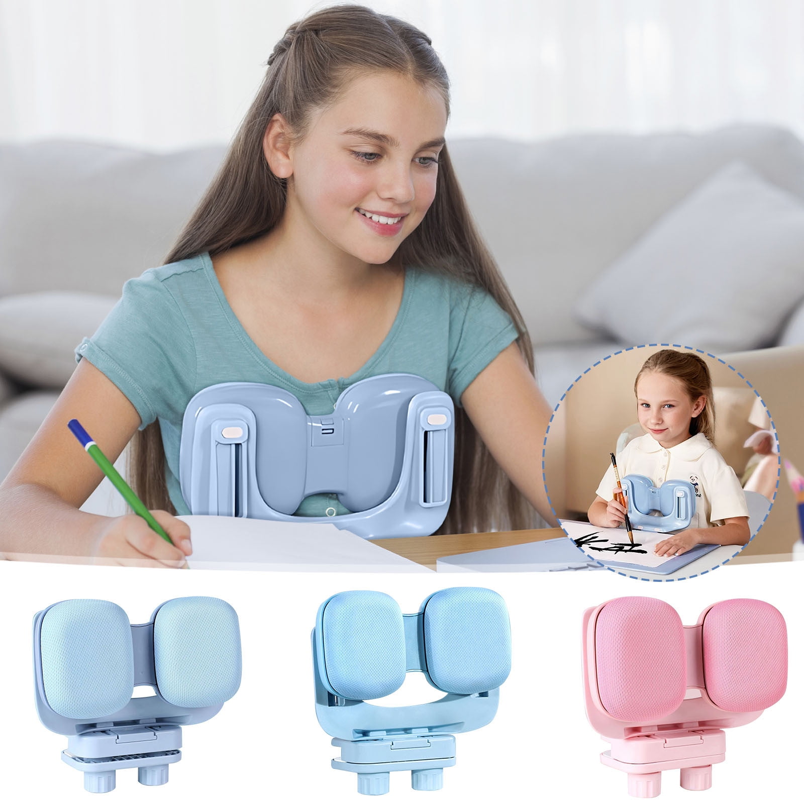 Back Support Ergonomic Chair, Double Chest Brace, Lumbar Correction ...