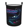 Back T0 Movie Future 3d Graphic Flame Laundry Basket Fire Flame Clothes ...