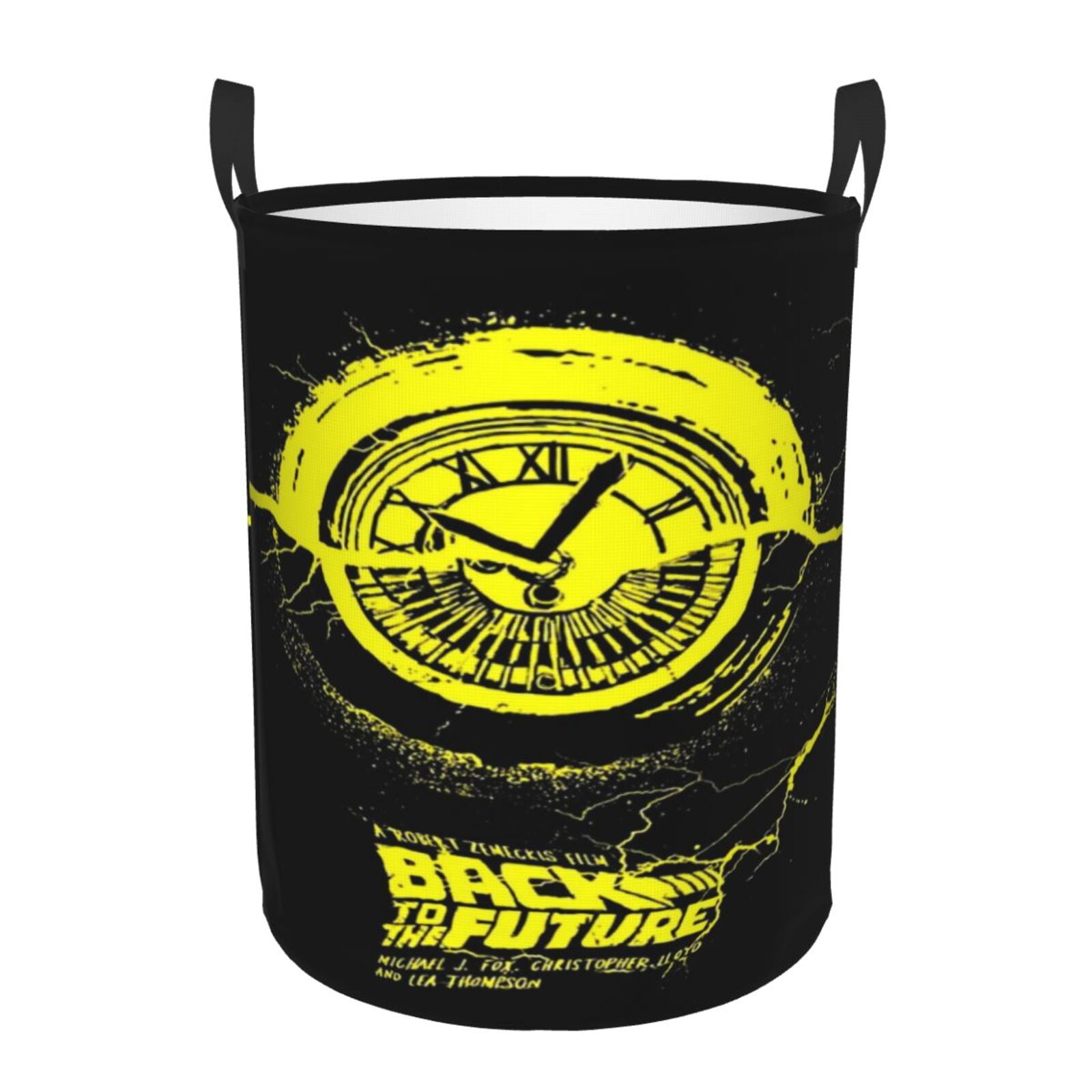 Back T0 Movie Future 3d Graphic Flame Laundry Basket Fire Flame Clothes ...