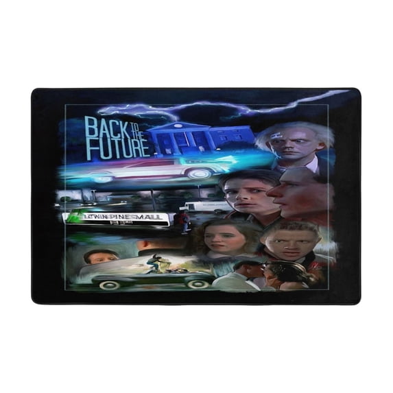 Back T0 Movie Future Area Rugs Kid Bedroom Soft Mat Carpet Non-Slip ...