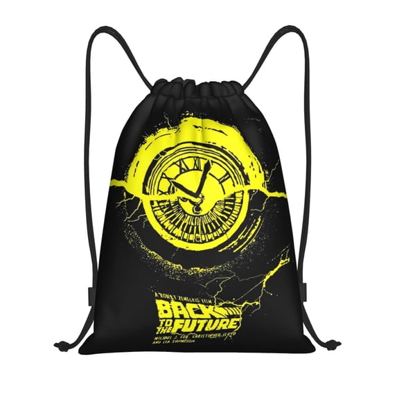 Back T0 Movie Future Drawstring Bags Unisex Drawstring Backpack 3d ...