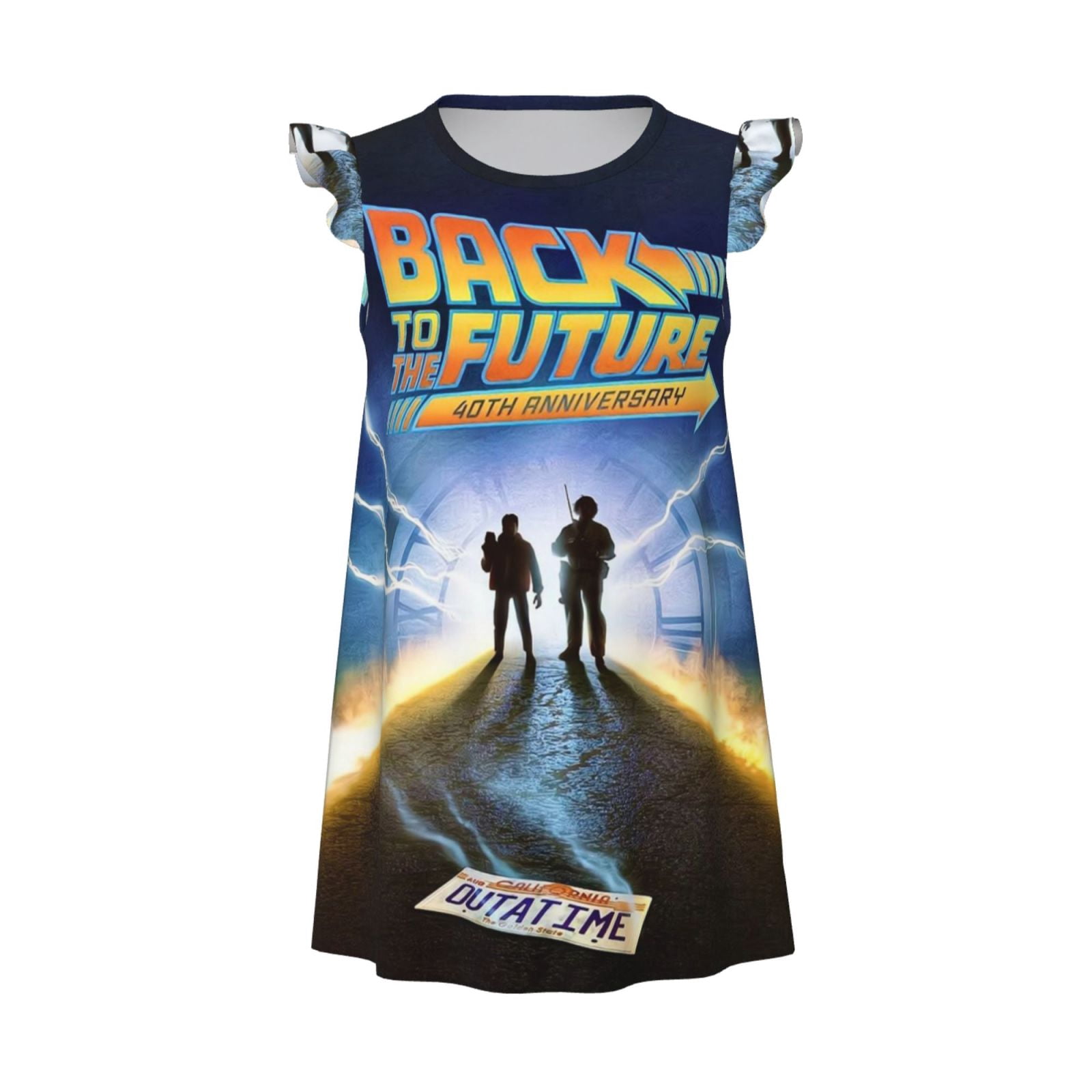 Back T0 Movie Future Nightgown Princess Pajama Dresses For Sleepwear ...