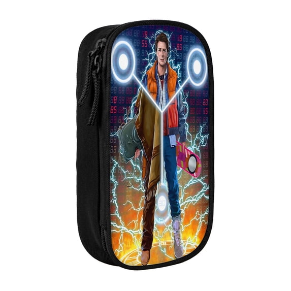 Back T0 Movie Future Pencil Case Portable Pen Bag Pouch With Zipper ...