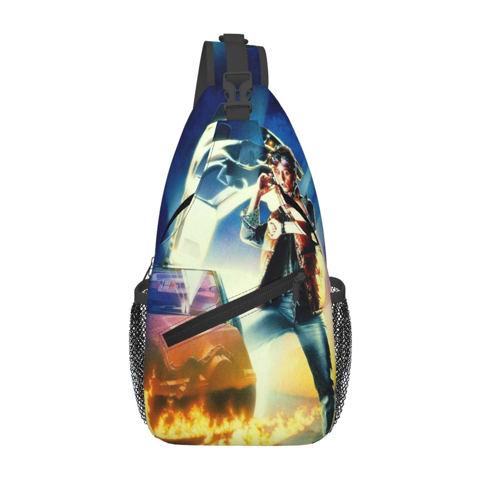 Back T0 Movie Future Sling Backpack Cartoon Crossbody Bag Travel Hiking ...