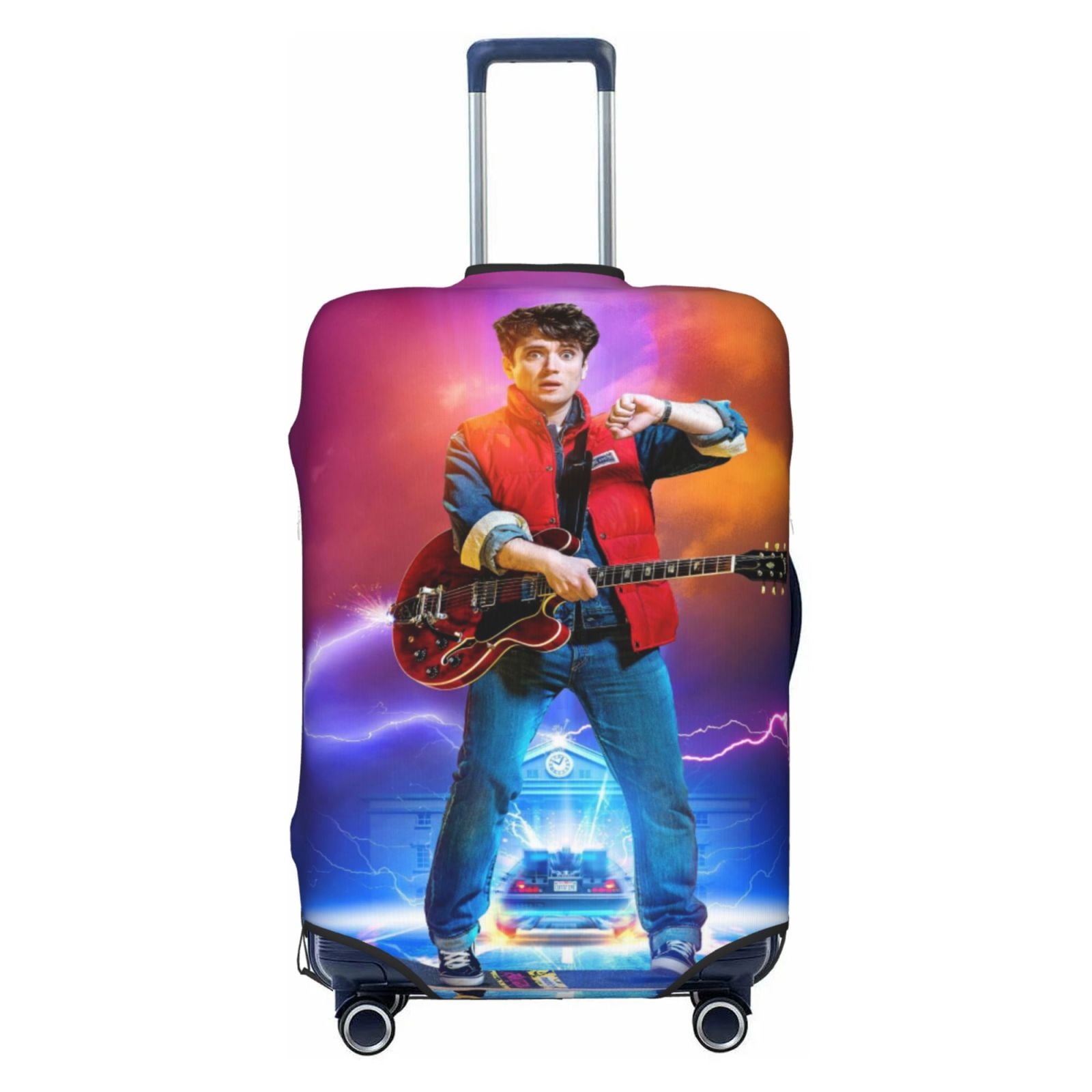 Back T0 Movie Future Travel Luggage Cover Washable Suitcase Cover ...