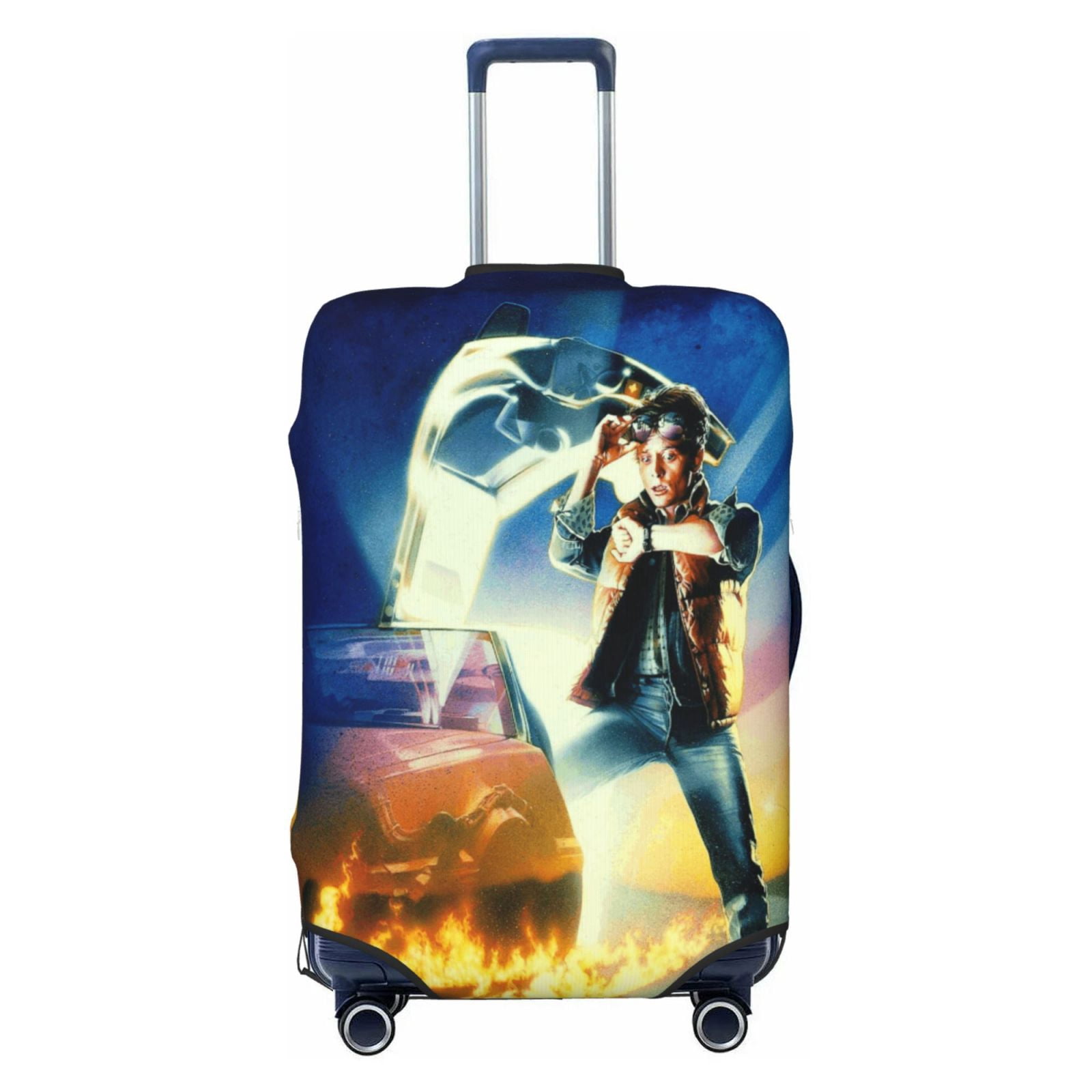 Back T0 Movie Future Travel Luggage Cover Washable Suitcase Cover ...