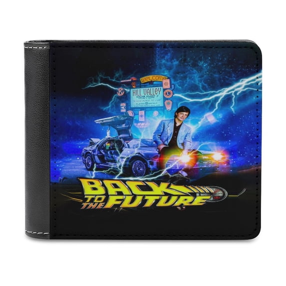Back T0 Movie Future Wallet for Men Leather Purse Clutch Card Holders ...