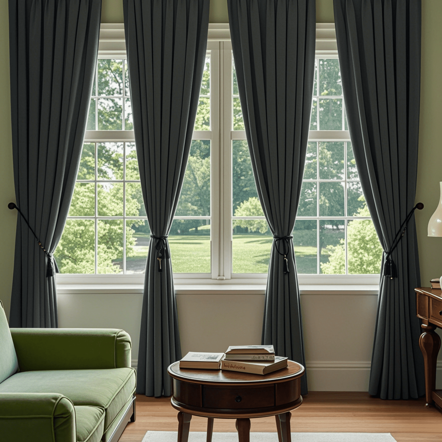 Back Tab Curtains, 4-Panel Set Rod Pocket & Pinch Pleat Design Light ...