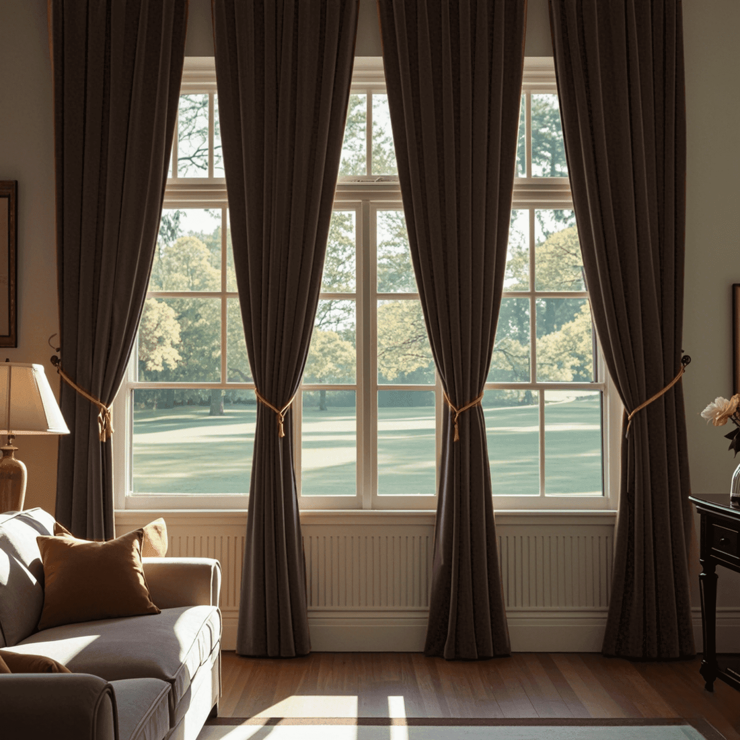 Back Tab Curtains, 4-Panel Set Rod Pocket & Pinch Pleat Design Light ...