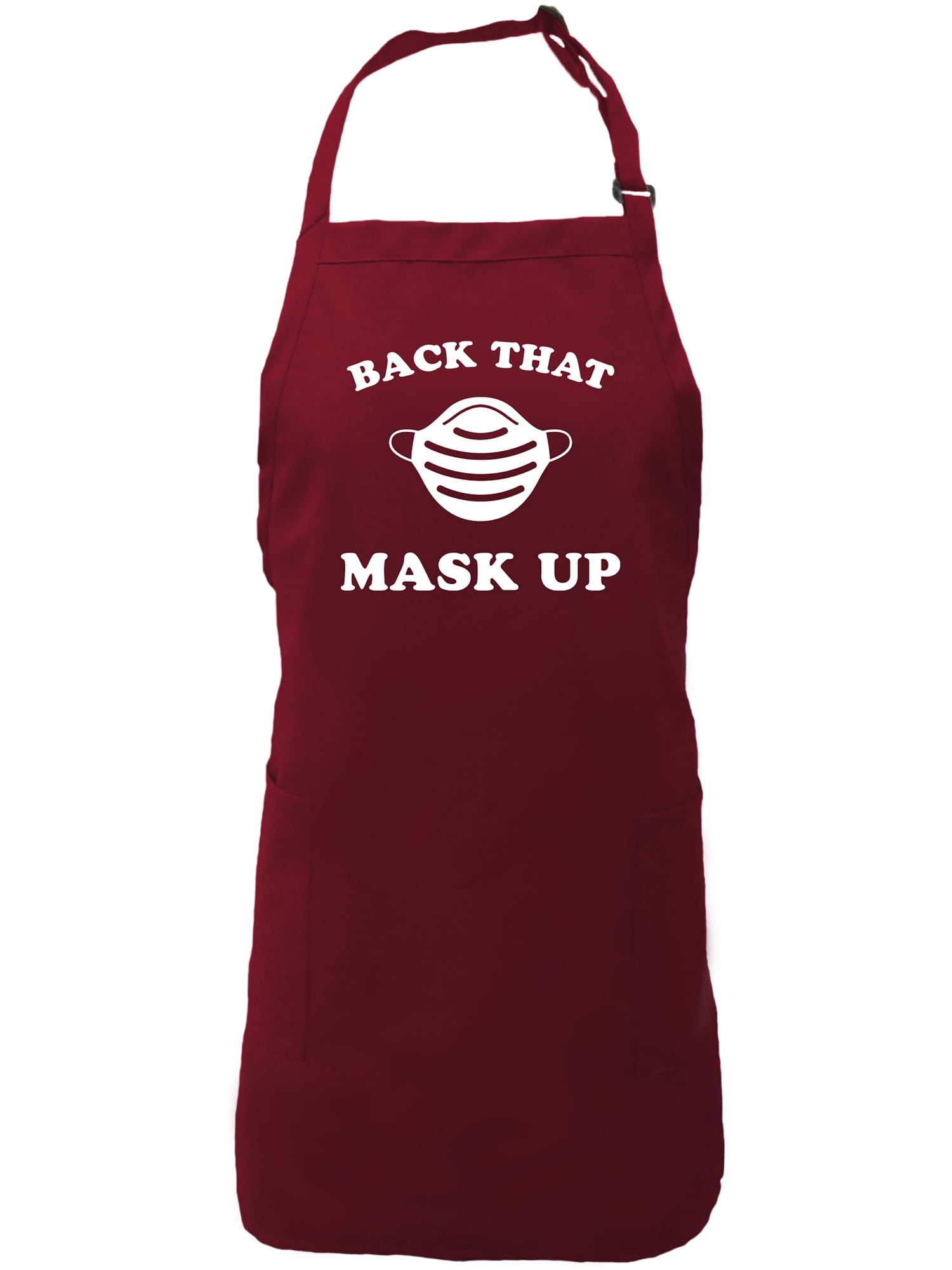 Back That Mask Up Apron with 2 patch pockets - Walmart.com