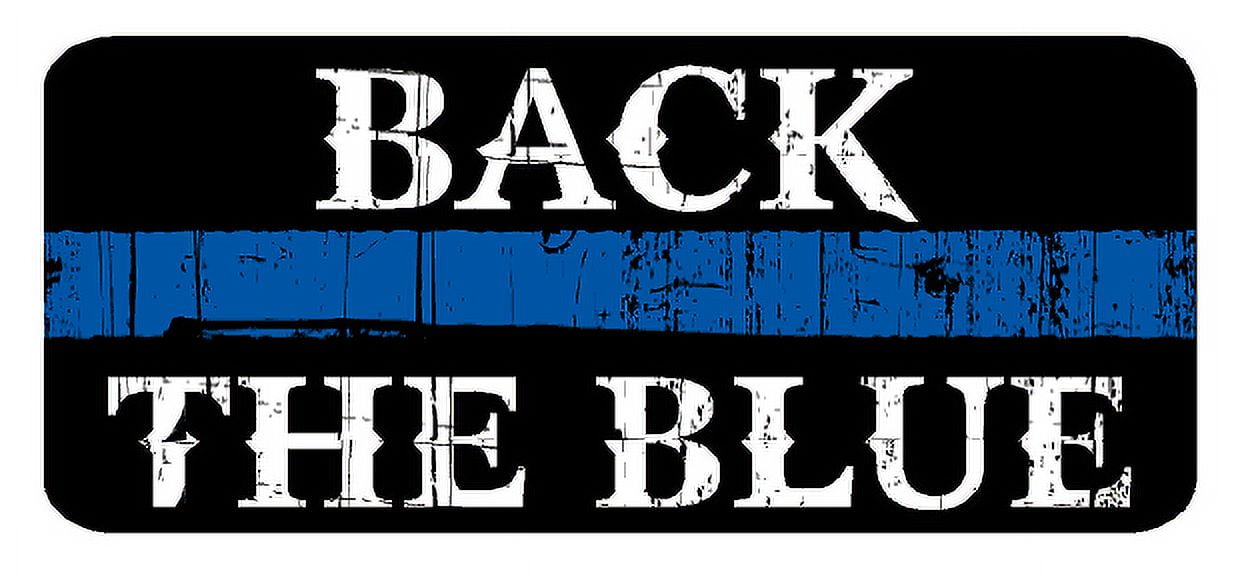 Back The Blue (D5) Thin Blue Line Cop Police Sheriff Trooper Vinyl ...