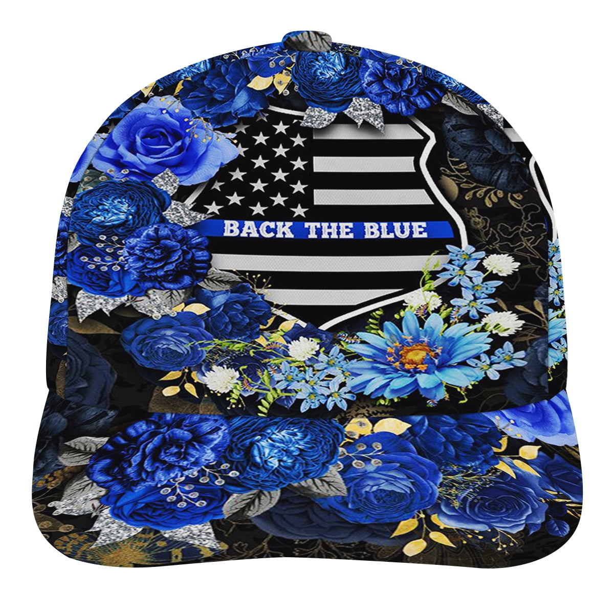 Back The Blue Police Officer baseball cap hat - Walmart.com