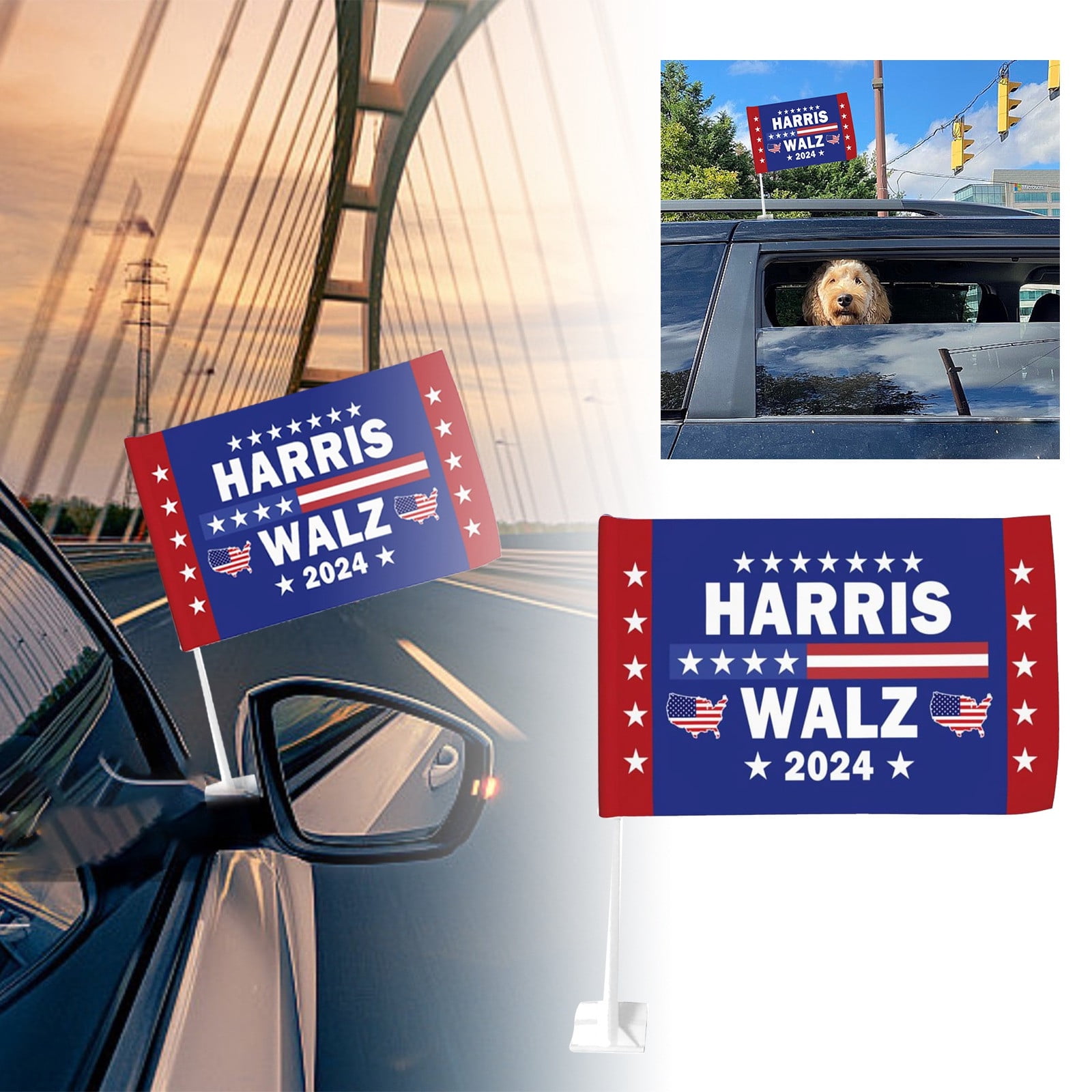 Back The Flag with Pole Your Campaign With Our Must Have Presidential ...