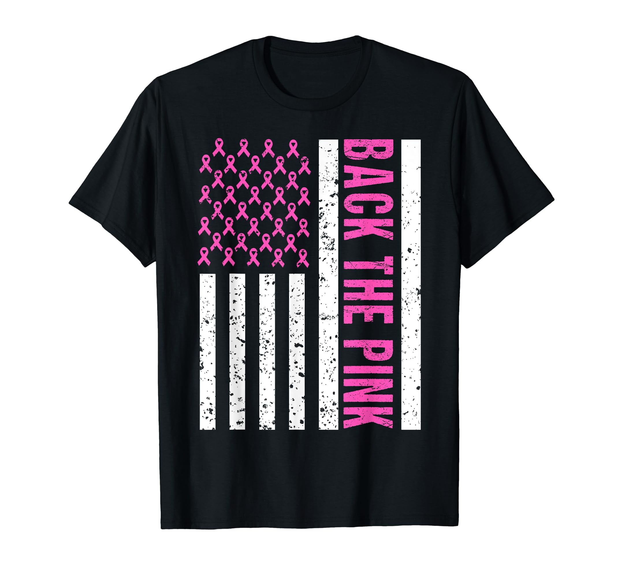 Back The Pink Breast Cancer Awareness Flag Toddler Women Men T-Shirt ...