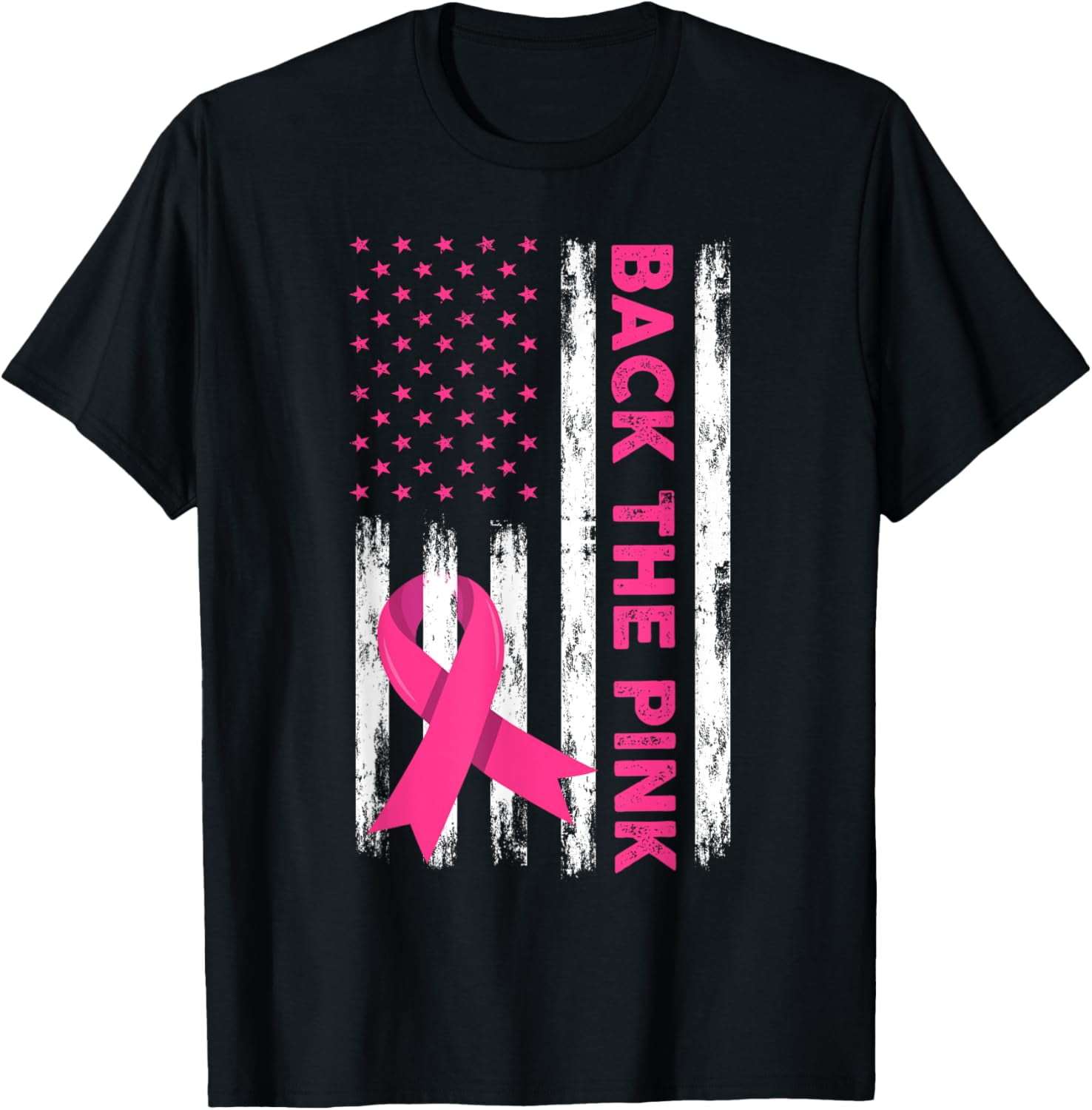 Back The Pink Breast Cancer Awareness T-Shirt100% cotton short-sleeved ...
