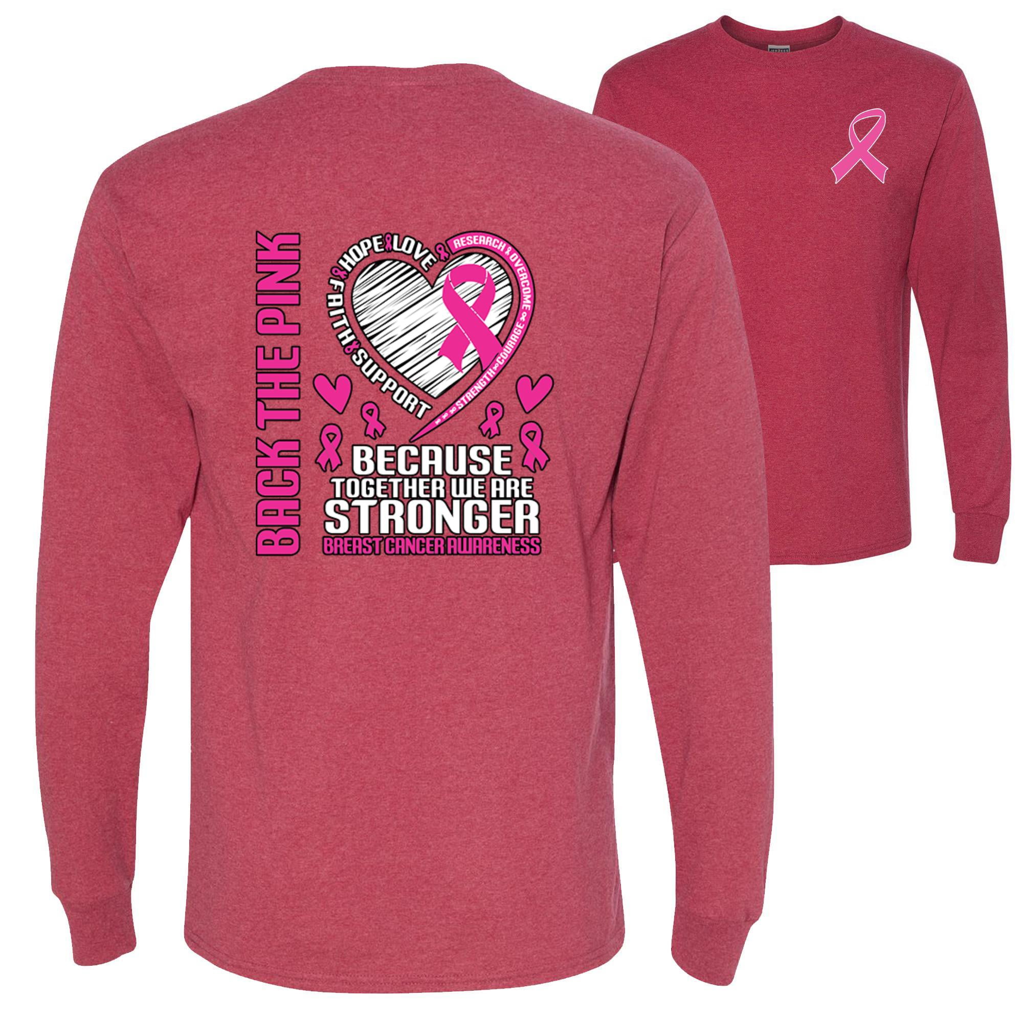 Back The Pink Togeather We Are Stronger Breast Cancer Awareness Front