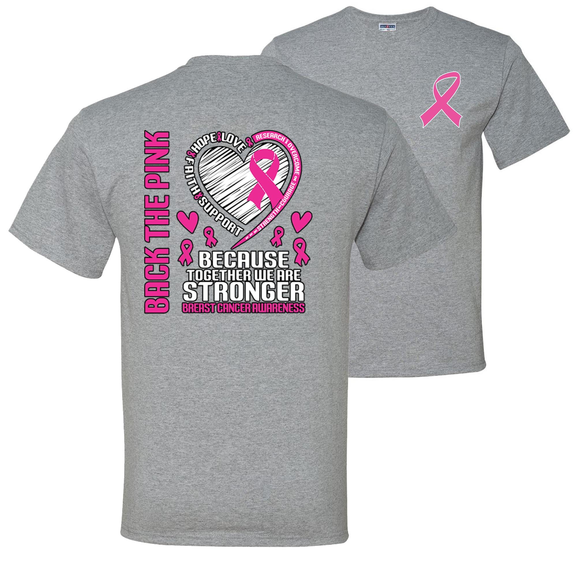 Back The Pink Togeather We Are Stronger Breast Cancer Awareness Front