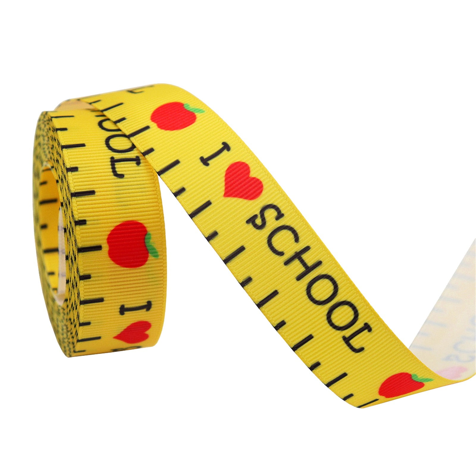 Back to Themed Grosgrain Ribbon Ruler, Ongmies Printed Craft Ribbons ...