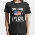 Back To Back 2 Time Undefeated Ww Champs Design Essential T-shirt ...