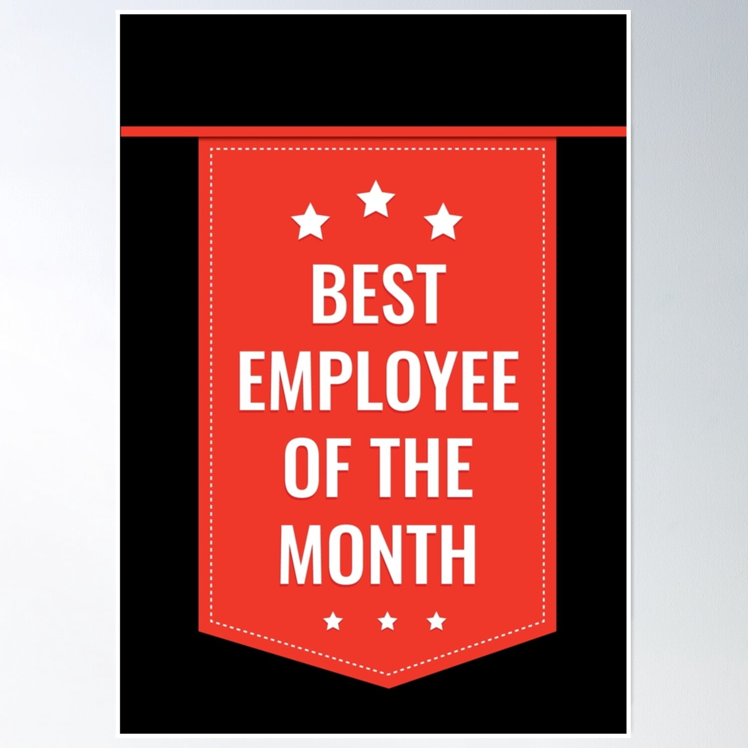 Back To Back Work From Home Employee Of The Month Poster Wall Art ...