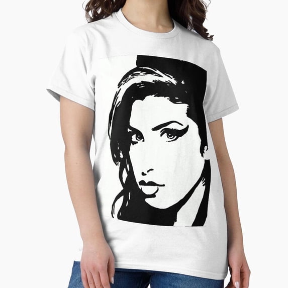 Back To Black Soul R&B Jazz Vocal Portrait T-Shirt - Walmart.com