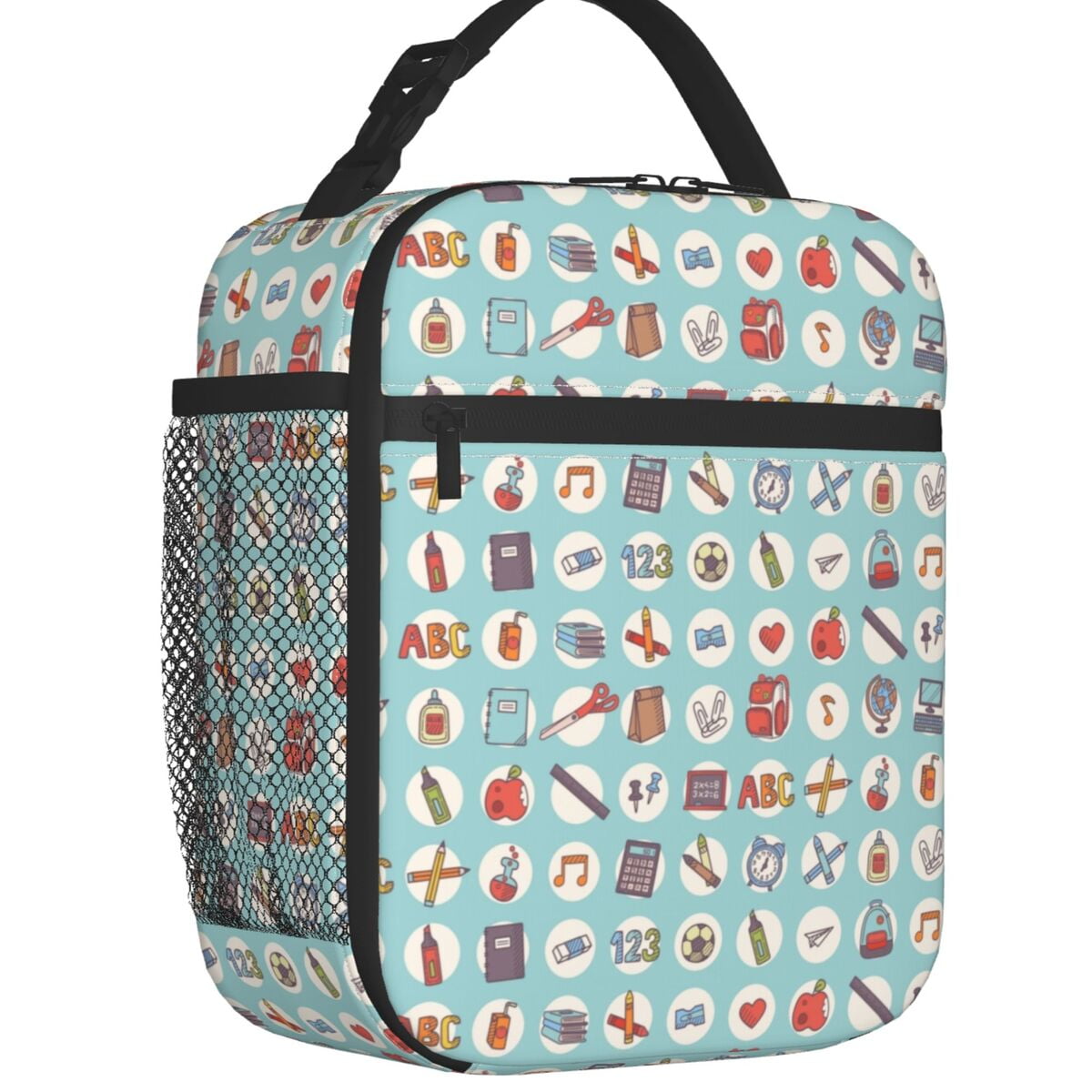 Back To Blackboard Pencils Portable Lunch Boxes Multifunction Cooler ...