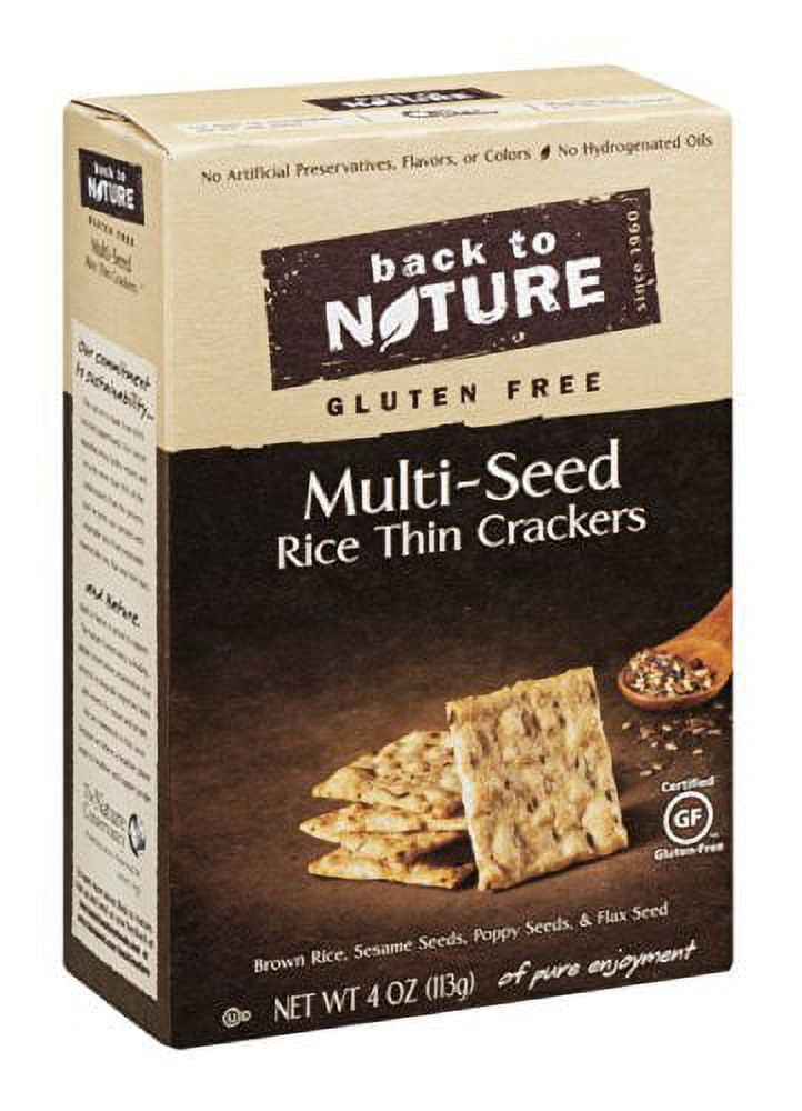 Back To Nature Gluten Free Multiseed Thin Rice Cracker, 4 oz - Case of ...